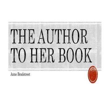 The author to her book | PPTX