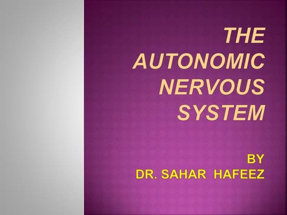 Introduction to the nervous system | PPTX | Brain and Nervous System ...