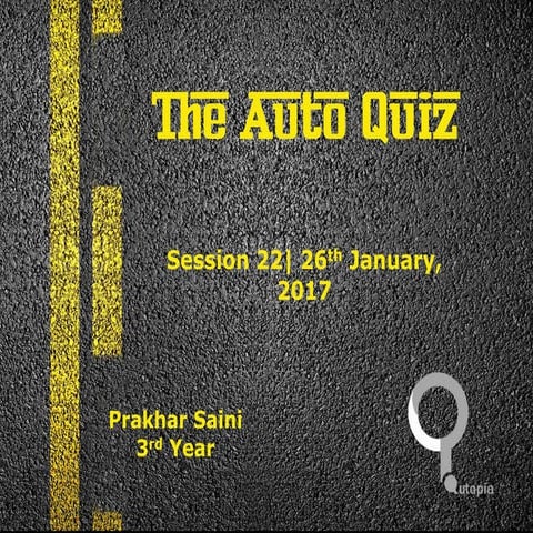 The Auto Quiz | PDF