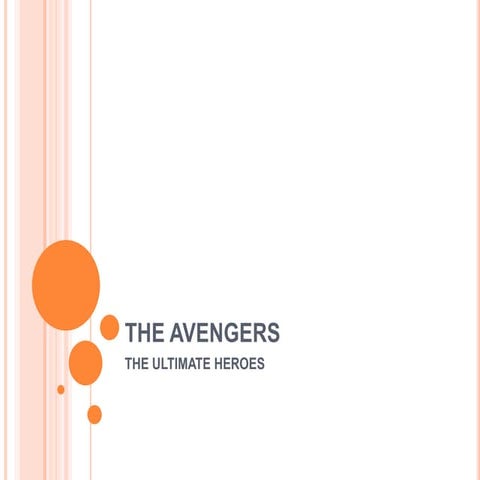 The Avengers Comics | PPTX