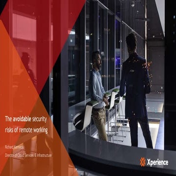 The Avoidable Risks of Remote Working | PPT