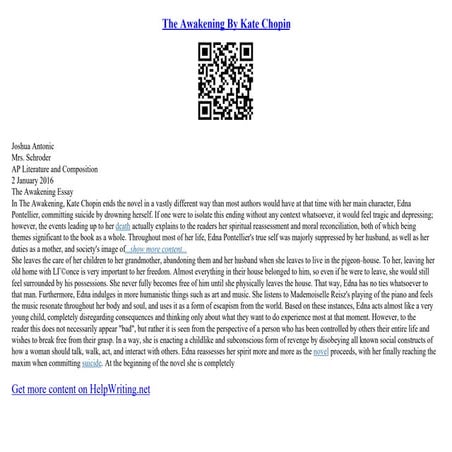 The Awakening By Kate Chopin | PPT