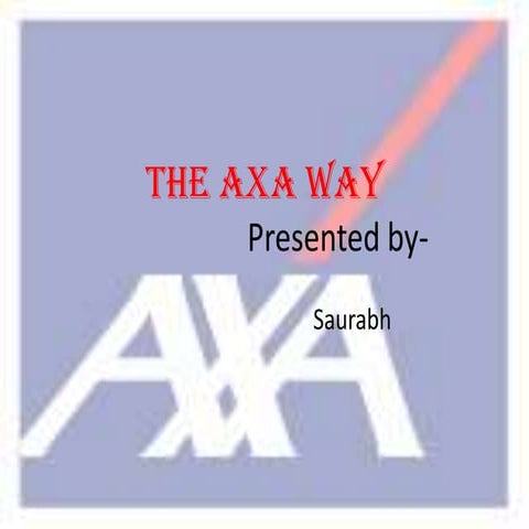 The Axa Way | PPTX