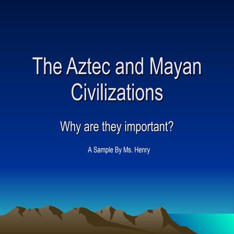 Aztec And Mayan Power Point | PPT