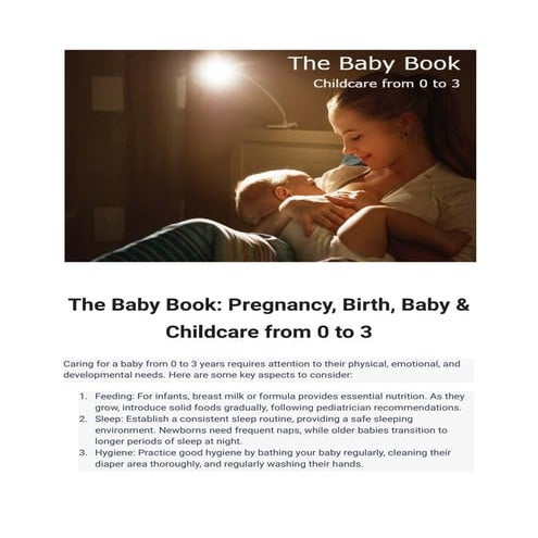 The Baby Book | PDF | Parenting Babies and Toddlers | Parenting