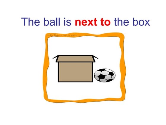Prepositions 2 box and ball examples | PDF