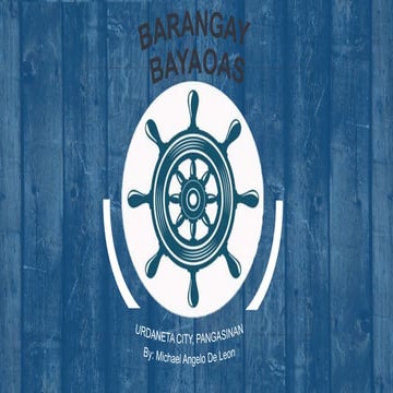 The Barangay Bayaoas | PPTX