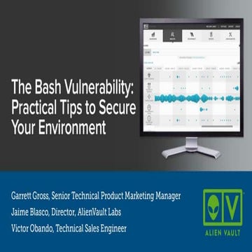 The Bash Vulnerability Practical Tips To Secure Your Environment Pptx
