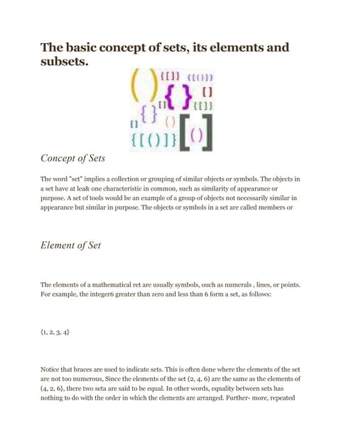 BCA_Semester-I_Mathematics-I_Set theory and function | PDF