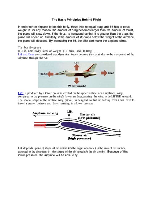 Principles Of Flight | PPT | Physics | Science