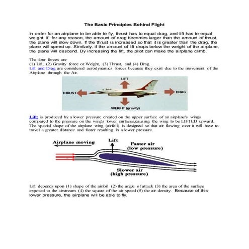 The basic principles behind flight | DOCX