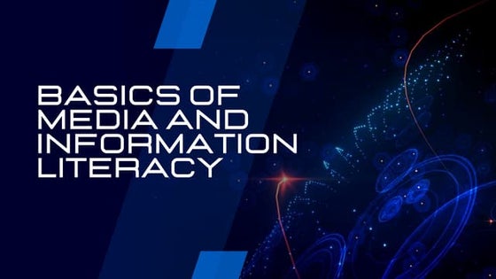 Media and information literate individual | PPT