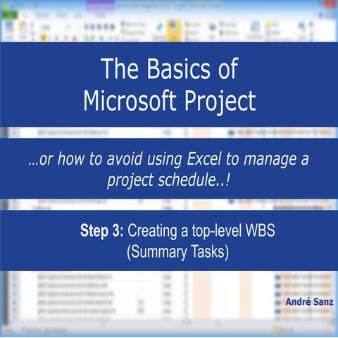 The Basics of Microsoft Project Step 3 | PPT