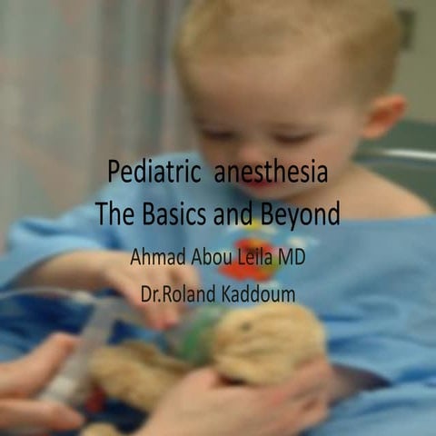 The basics of peds anesthesia [autosaved] | PDF | Lung and Respiratory ...