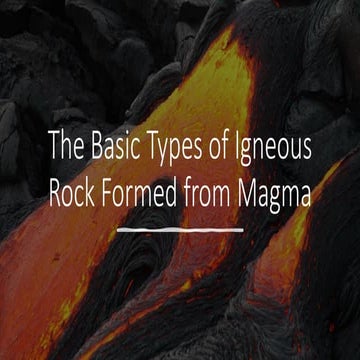 Igneous Rocks Formation What Are Igneous Rocks? | U.S. Geological