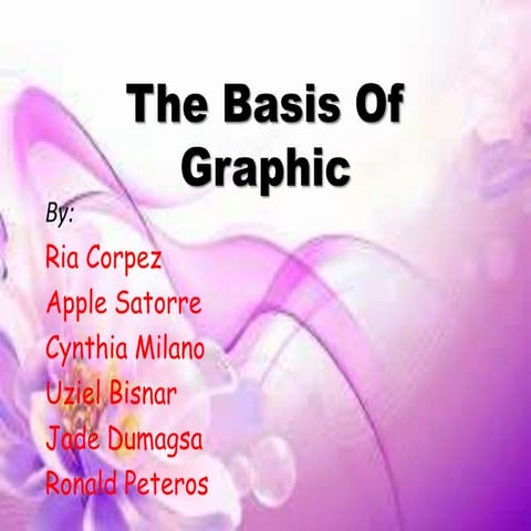 The basis of graphic | PPTX | Web Design and HTML | Internet
