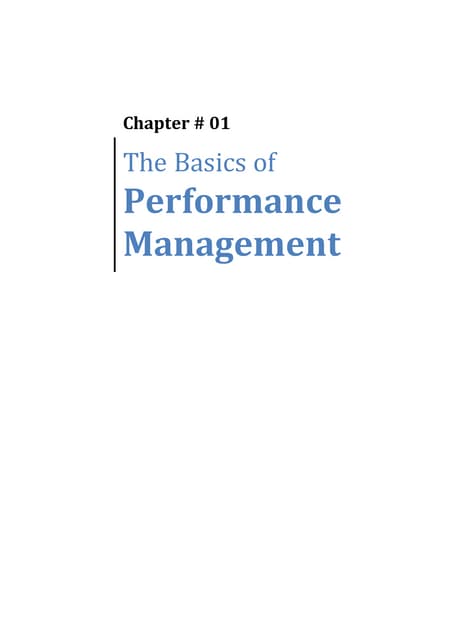 Performance Management | Defining Objectives and performance standards ...