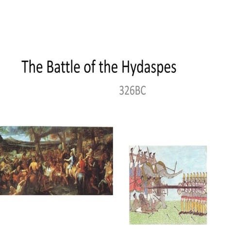 The battle of the hydaspes | PPTX