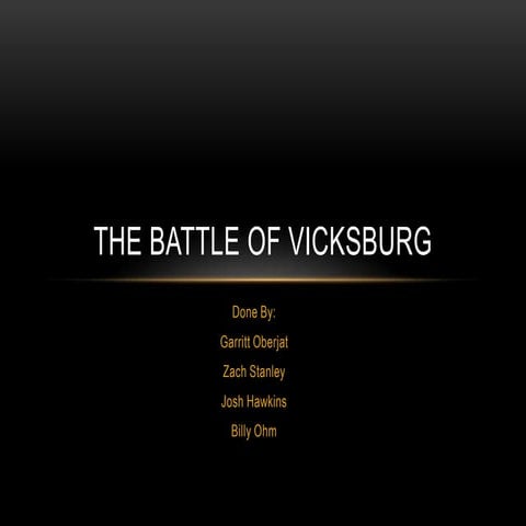 The Battle of Vicksburg | PPTX