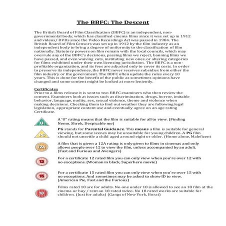 The bbfc | PDF