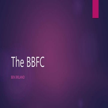 The BBFC | PPT