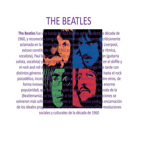 THE BEATLES IES CAÑADA DE LAS FUENTES | PPTX