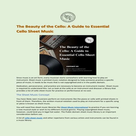 The Beauty of the Cello A Guide to Essential Cello Sheet Music.pdf