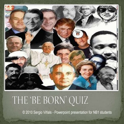 NB1- The Be Born Quiz | PPSX | Pop Culture