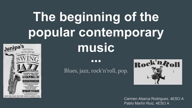 Music of the 20th century | PPTX