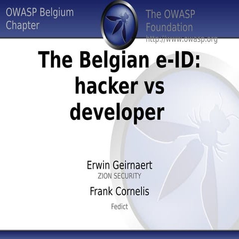 The Belgian E Id Hacker Vs Developer | PDF