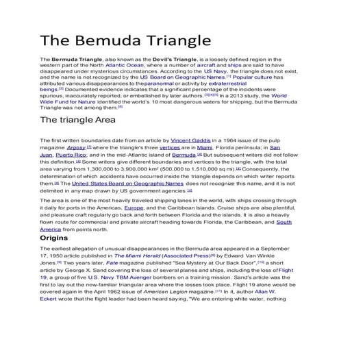 89 the bermuda triangle mystery | PDF