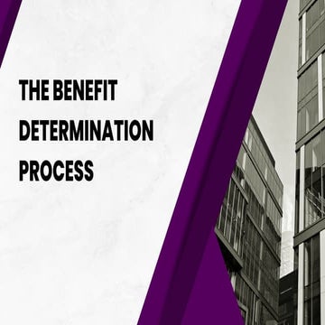 The Benefit Determination Process in Organization | PDF