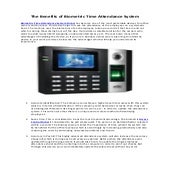 The Benefits of Biometric Time Attendance System