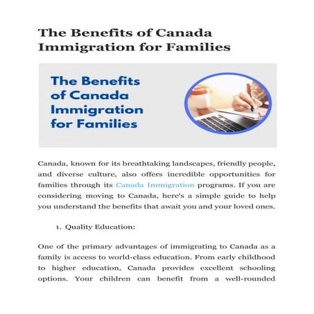 The Benefits of Canada Immigration for Families.pdf