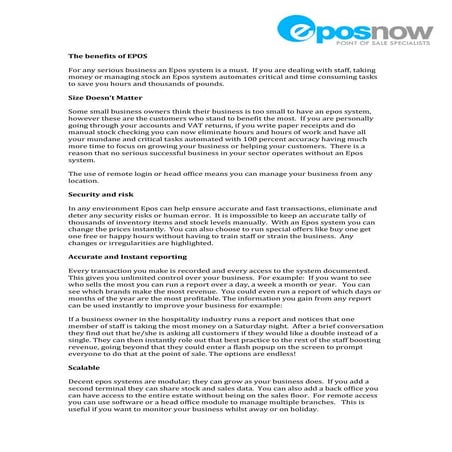 The benefits of epos | PDF