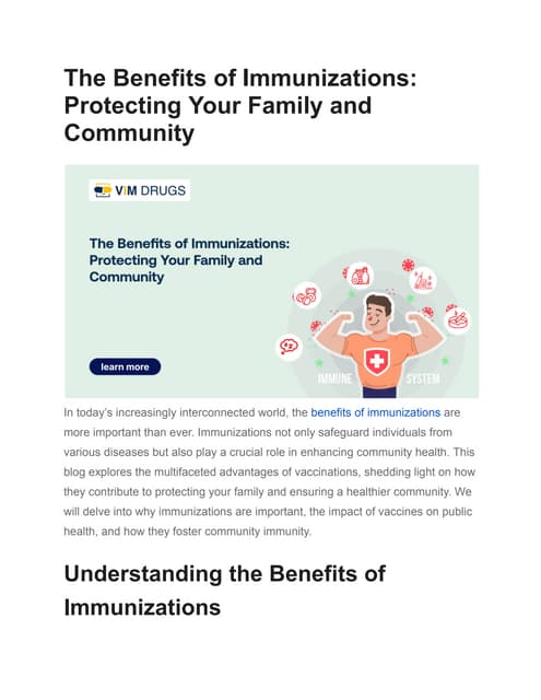 Brochure on Immunization.docx | Infectious Diseases | Diseases and ...