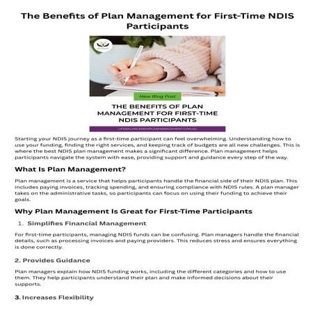 The Benefits of Plan Management for First-Time NDIS Participants.pdf