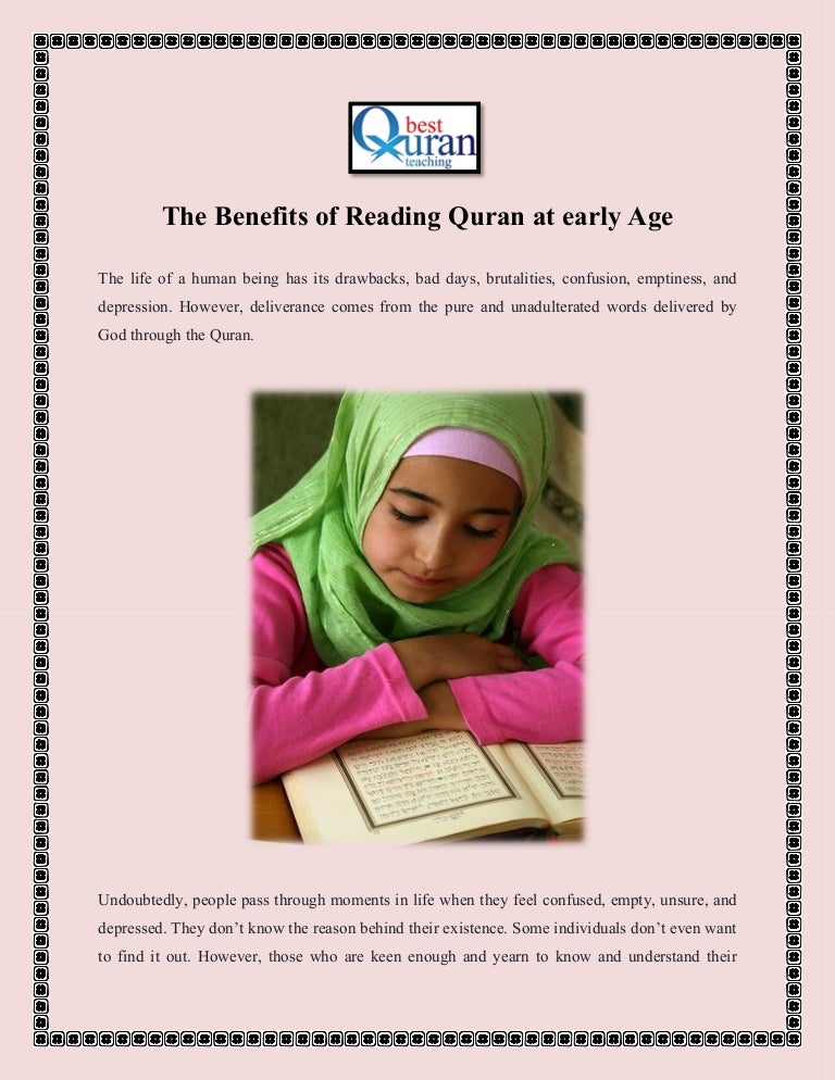 The Benefits Of Reading Quran At Early Age the-benefits-of-reading-quran-at-early-age