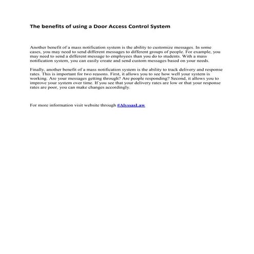 The benefits of using a Door Access Control System.docx
