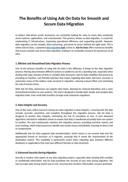 Data Migration Tools Ppt