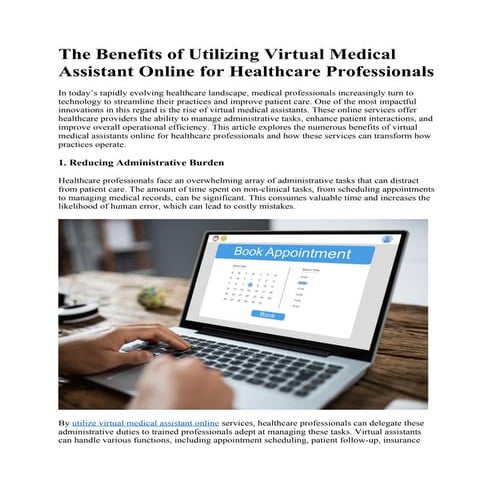 The Benefits of Utilizing Virtual Medical Assistant Online for Healthcare Professionals.docx