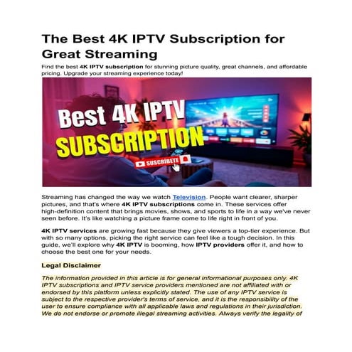 The Best 4K IPTV Subscription for Great Streaming.pdf