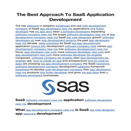 The Best Approach To SaaS Application Development (1).pdf