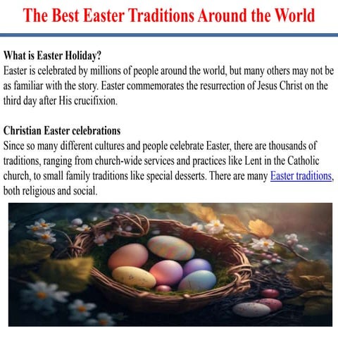 The Best Easter Traditions Around the World | PPT