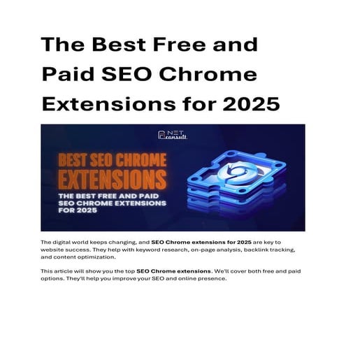 7 of the best SEO Chrome extensions | PDF