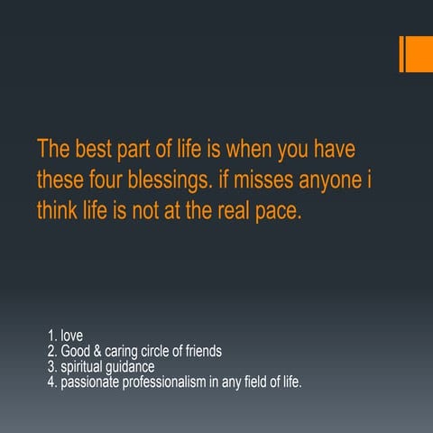 The best part of life | PPT
