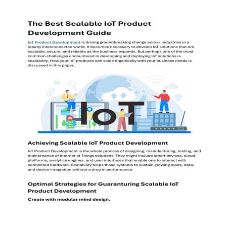 The Best Scalable IoT Product Development Guide | PDF
