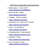 The best songs this week | PDF