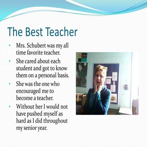 The best teacher | PPTX
