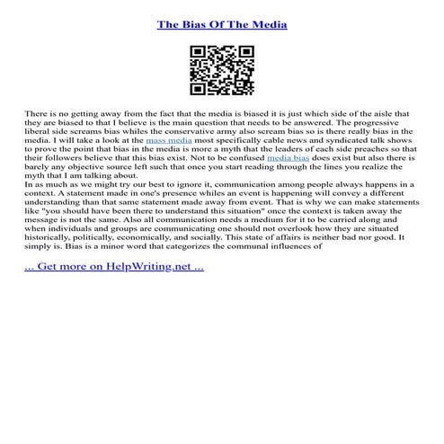 Media Bias | PDF